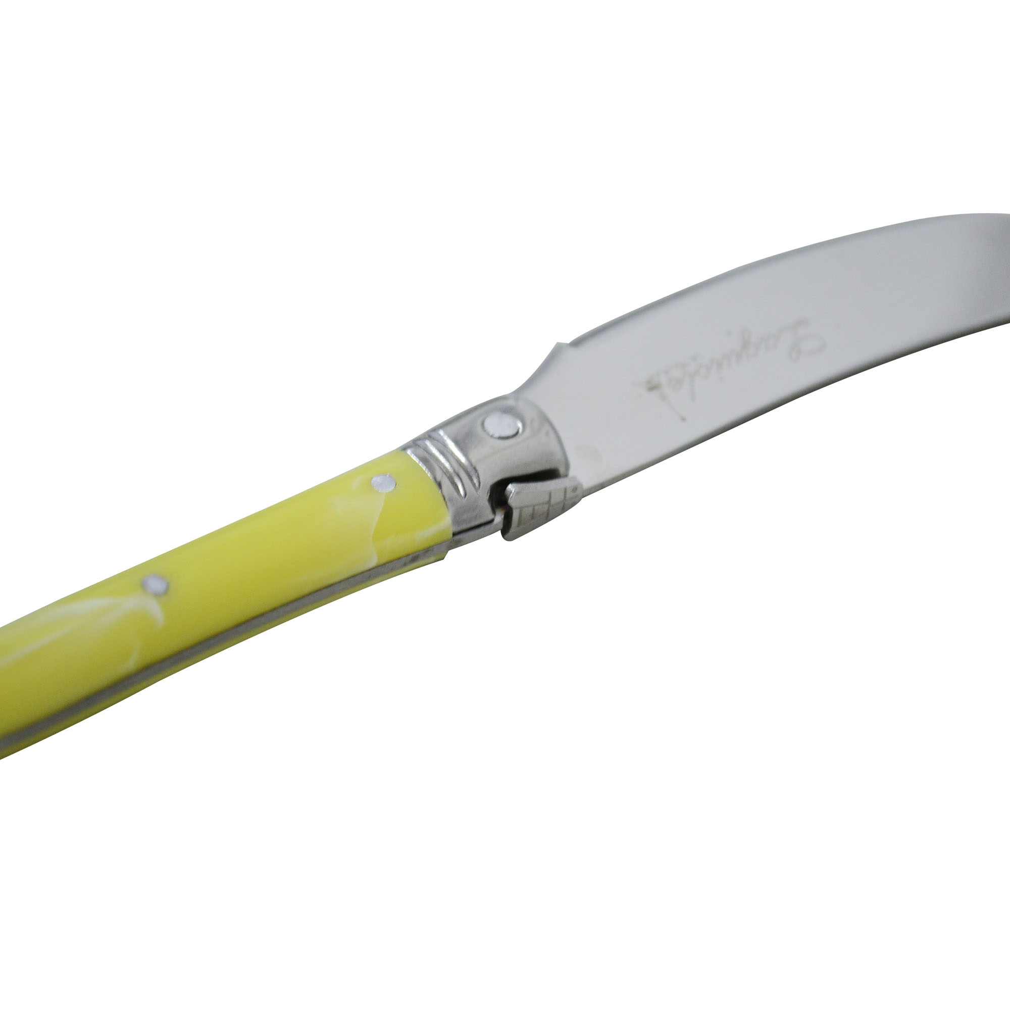 Conjunto Facas Luxo Manteiga Cabo Amarelo - Laguiole