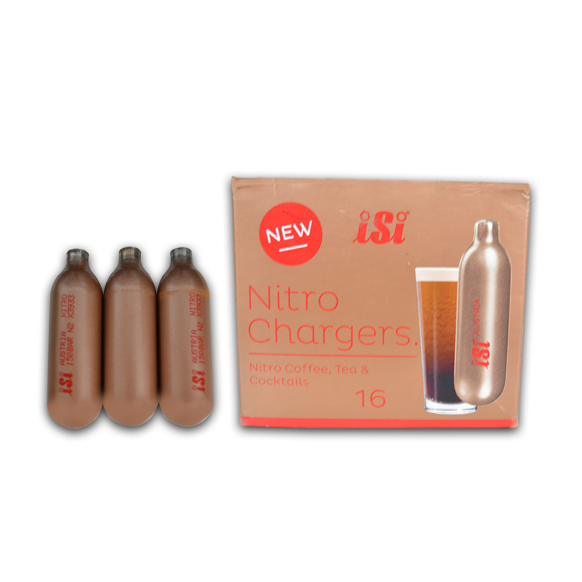 Gás Nitro Chargers 16 Cápsula - Isi