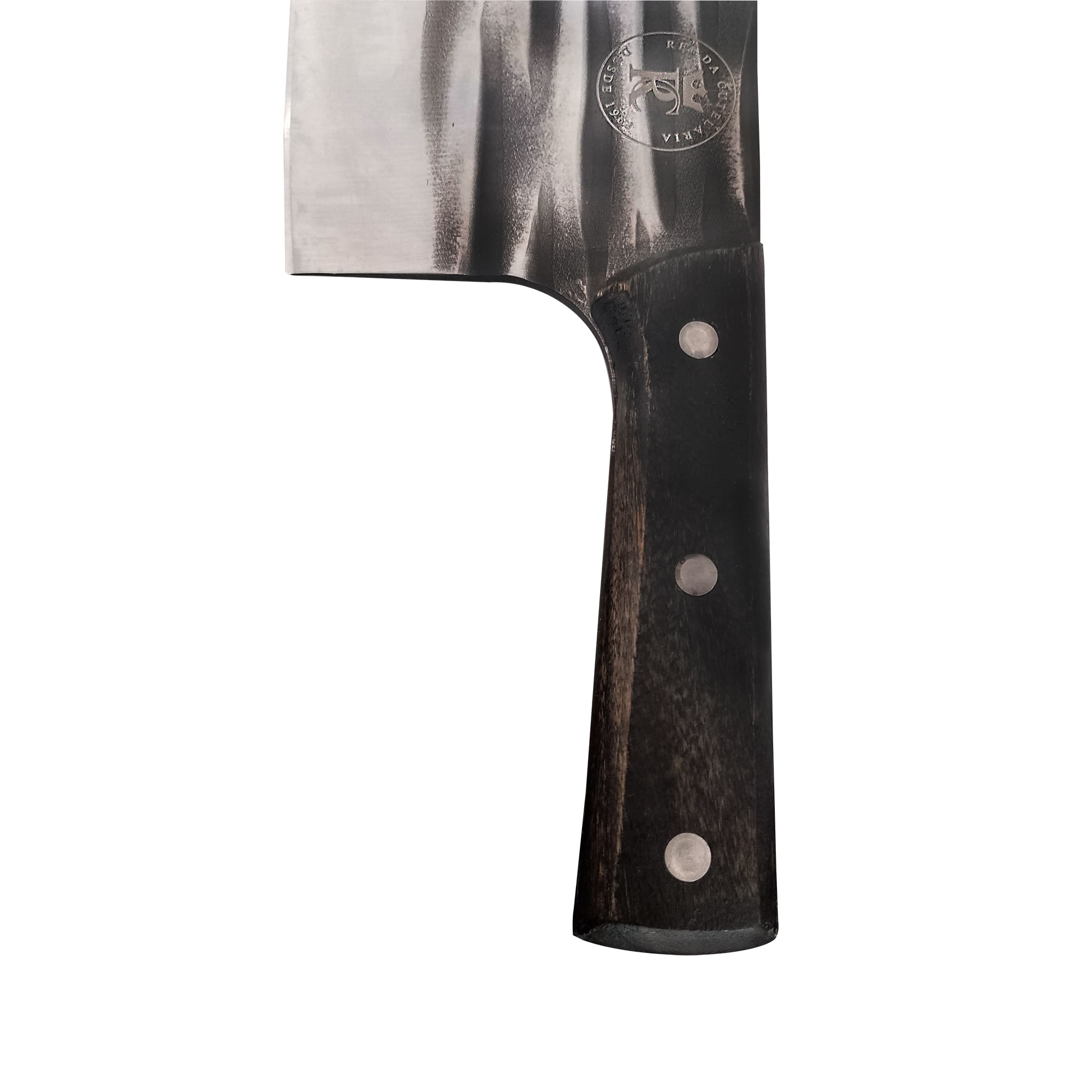 Cutelo Aço Carbono com Cabo de Madeira 7,5" - Rei da Cutelaria